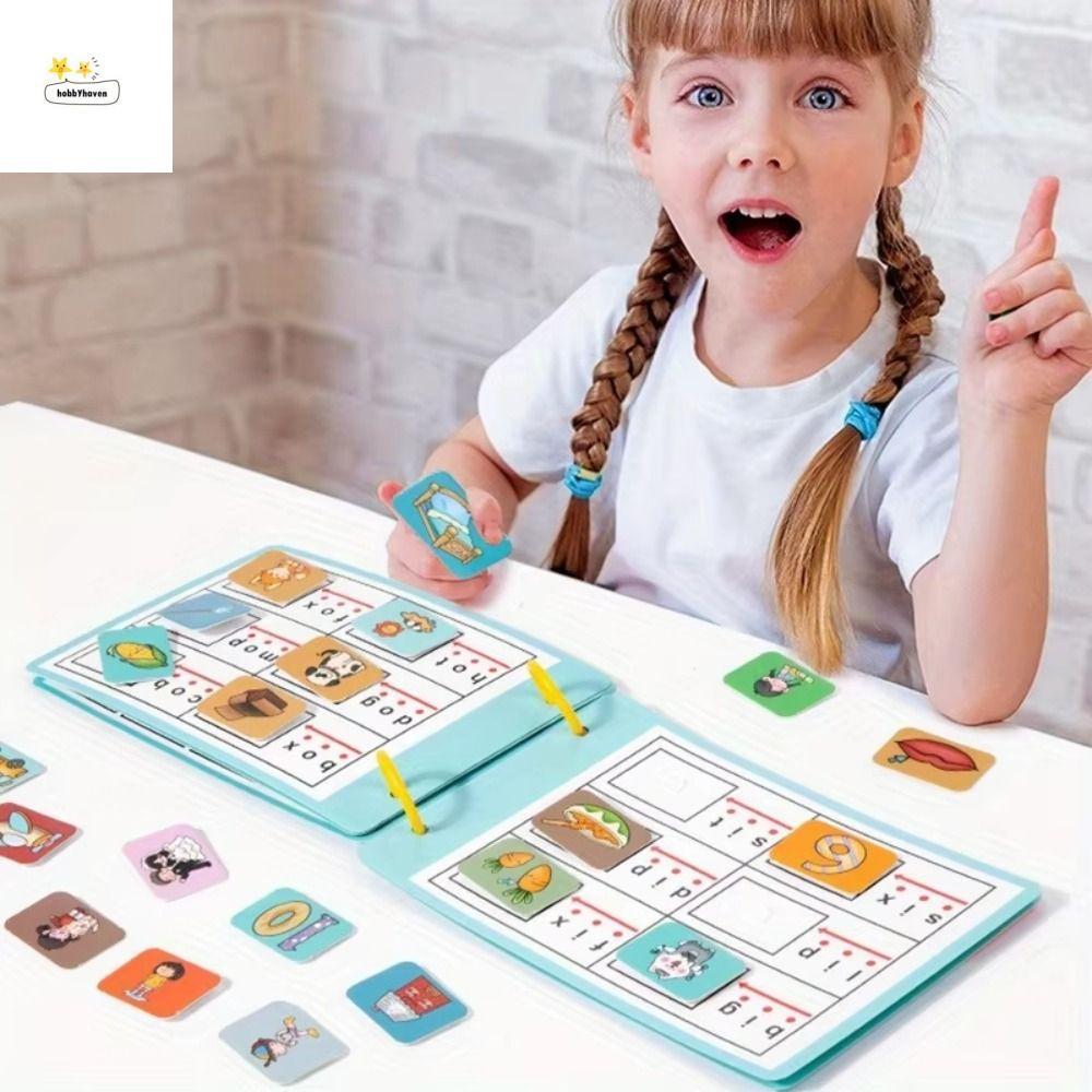 HOBBYHAVEN CVC Word Building Busy Book, Interactive 1-10 จํานวน Word ...