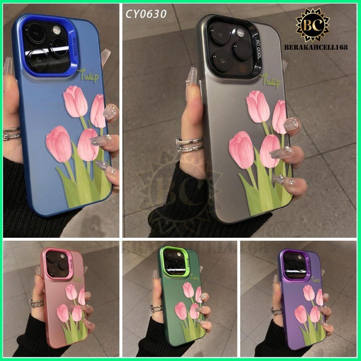 TULIP FLOWER MOTIF CASE - IMD HOLOGRAM REALME 10 4G 11 PRO 5G 11 PRO+ ...