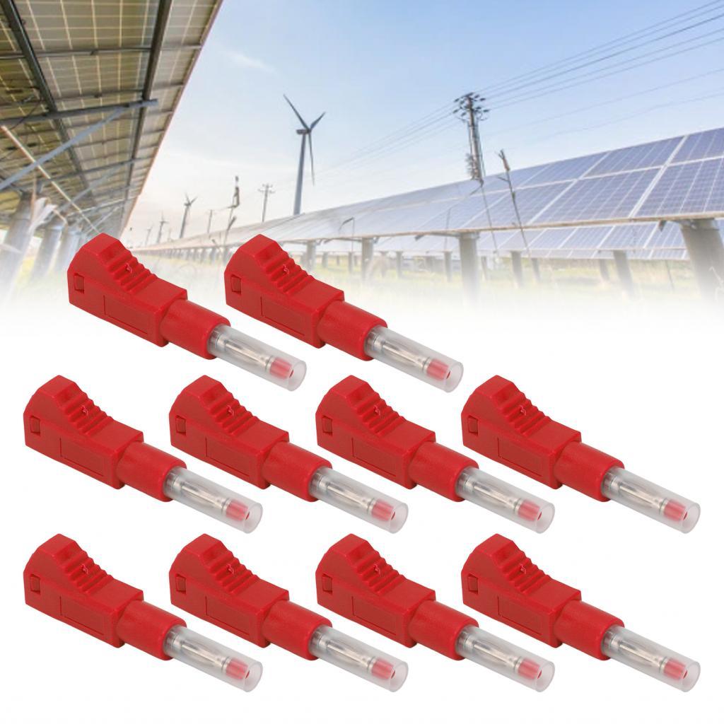 STACKABLE Banana Plug Retractable Speaker Wire ตรง 10 ชิ้นสำหรับอุปกรณ์ ...