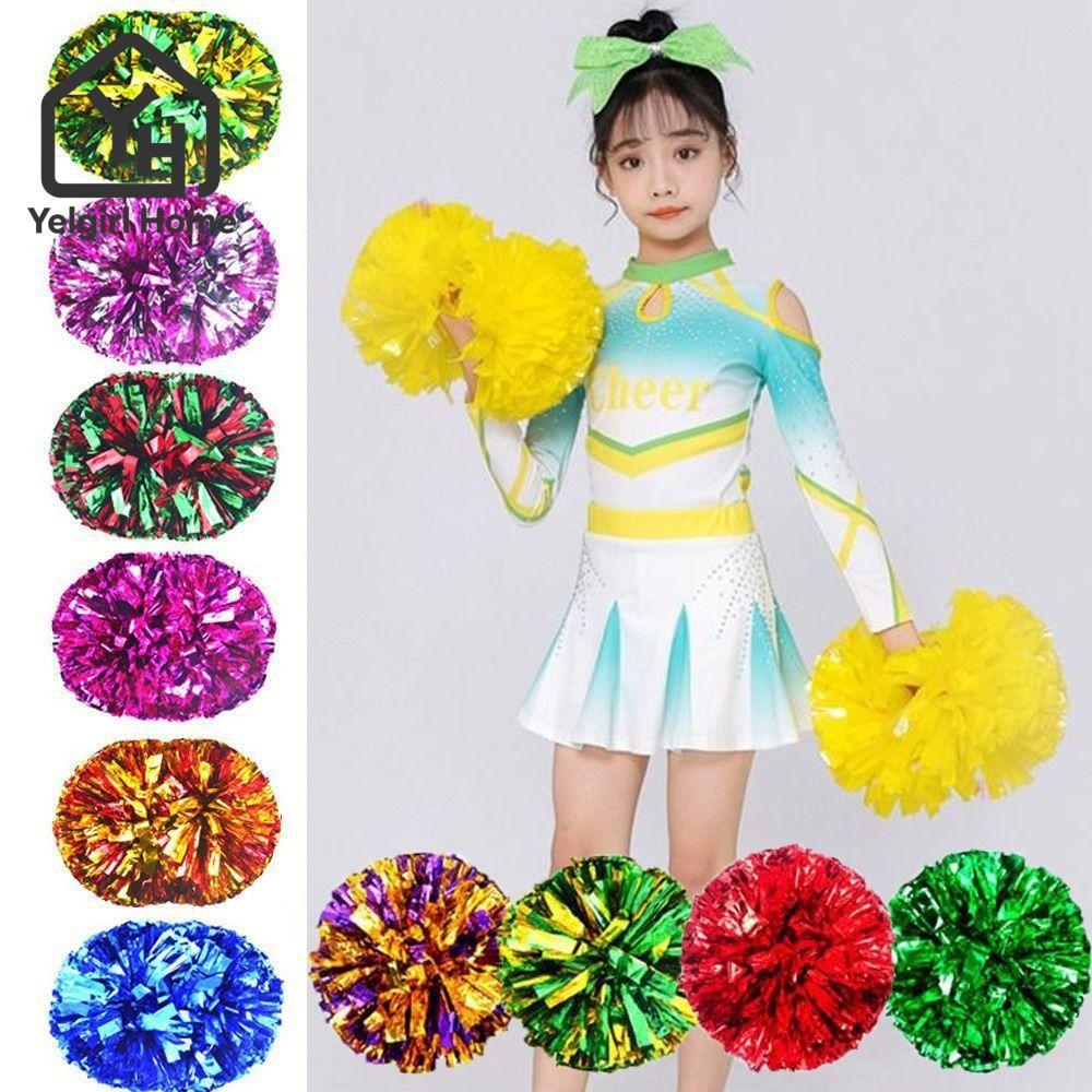 YELGIRLB Kids Game Pom Poms, Come On Props 25 ซม. เชียร์ลีดเดอร์ใช้งาน ...