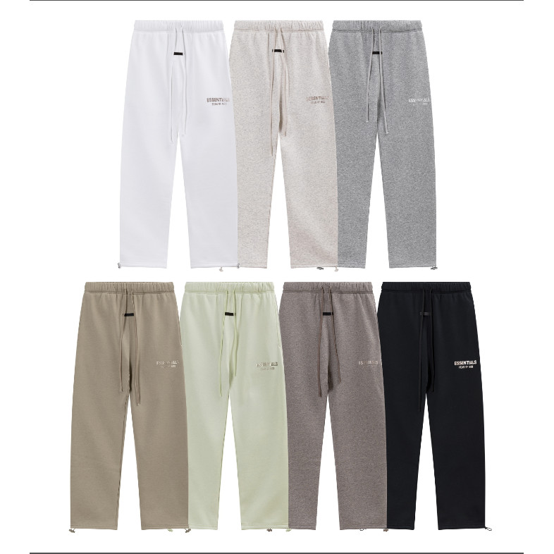 FOG Double Line ESSENTIALS Letter Printing High Street Velvet Pants ...