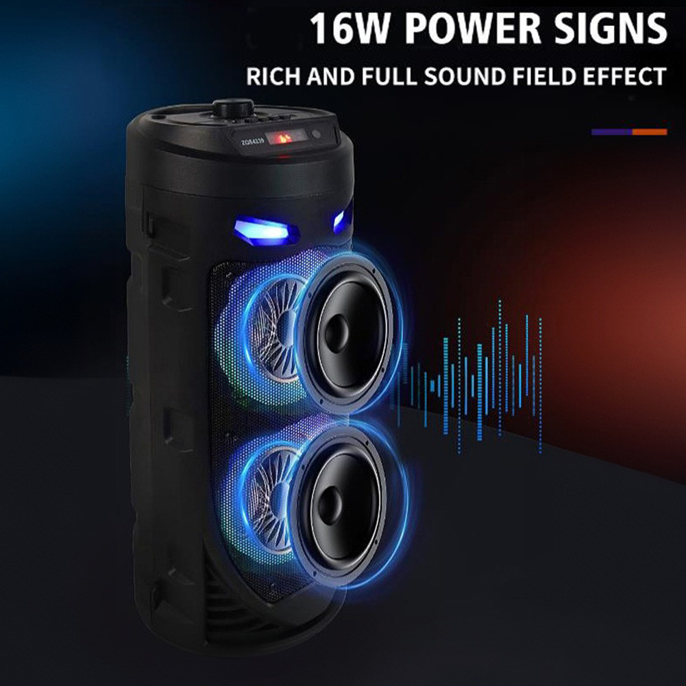 ลําโพงที่รองรับบลูทูธ Loud Boombox พร้อมไฟเบสลึกซับวูฟเฟอร์คู่ | Shopee ...