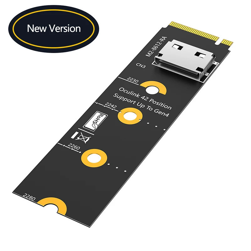 ใหม่ PCIe 4.0 X4 OCuLink แล็ปท็อปภายนอกกราฟิกการ์ด ATX Power GPU Dock ...
