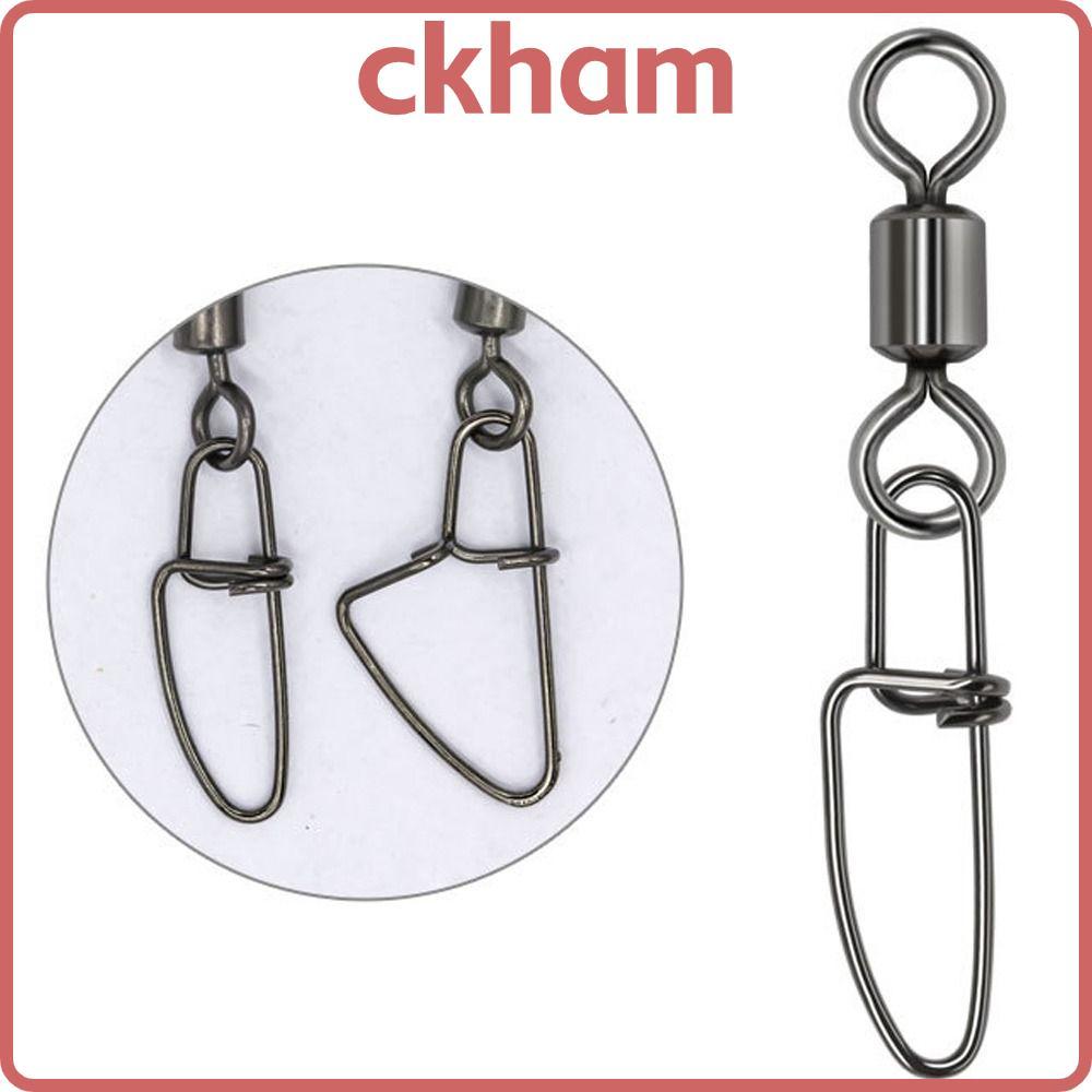 CKHAM Fishing Snap Connector 50 ชิ้น ขาสแตนเลสทนทาน สำหรับงานหนัก ...