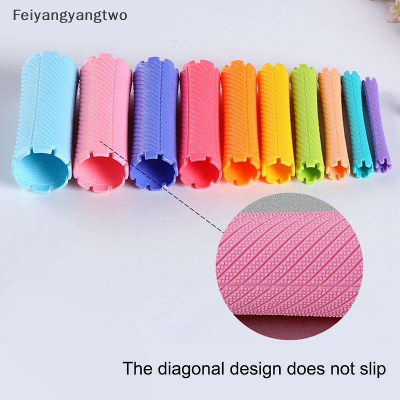 Feiyangyangtwo 10pcs DIY Heatless ยาวผม Roller Stick Perm เครื่องมือ ...