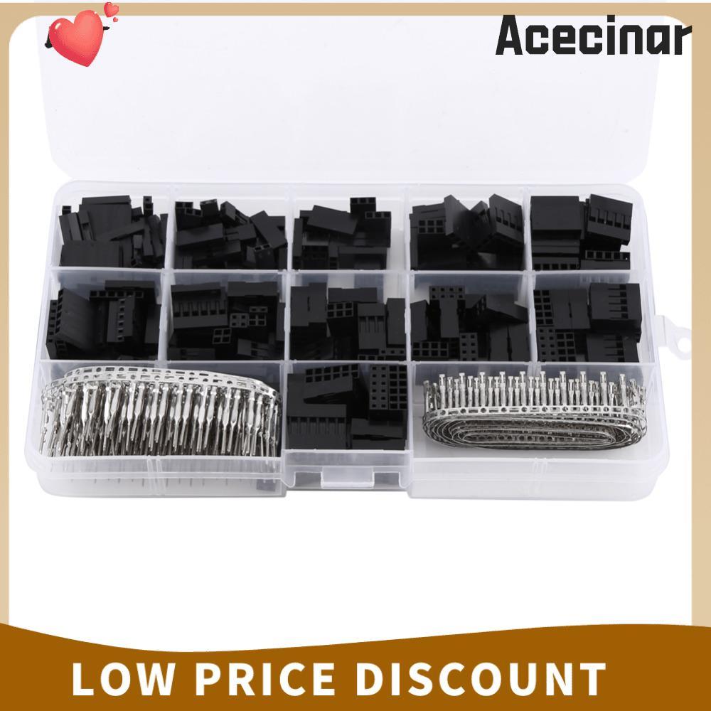 ACECINAR 620PCS Pin Header Connector, 2.54 มม.Pitch Storage Box Jumper ...