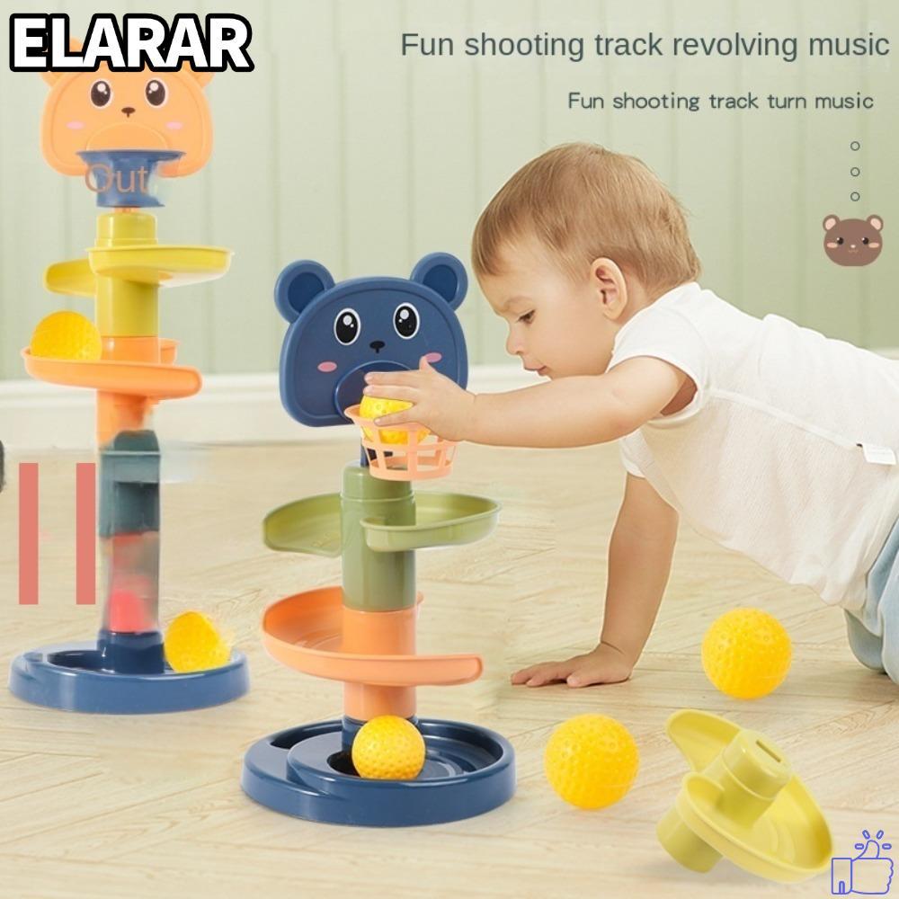 เอลรา‌R Rolling Ball Tower ประกอบพัฒนาการเด็ก Montessori สําหรับทารกเกม ...