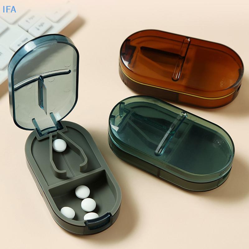IFA เครื่องตัดยา 1 ชิ้น, 2 In 1 Mini Drug สําหรับตัดขนาดเล็กหรือยาขนาด ...