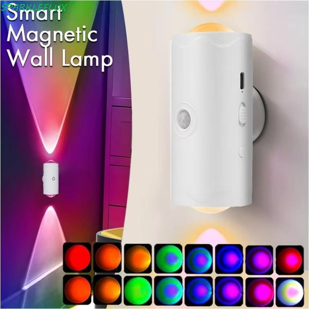 SPARKLEFLUX โคมไฟติดผนัง, Human Sensing RGB เปลี่ยนสี Motion Sensor ...