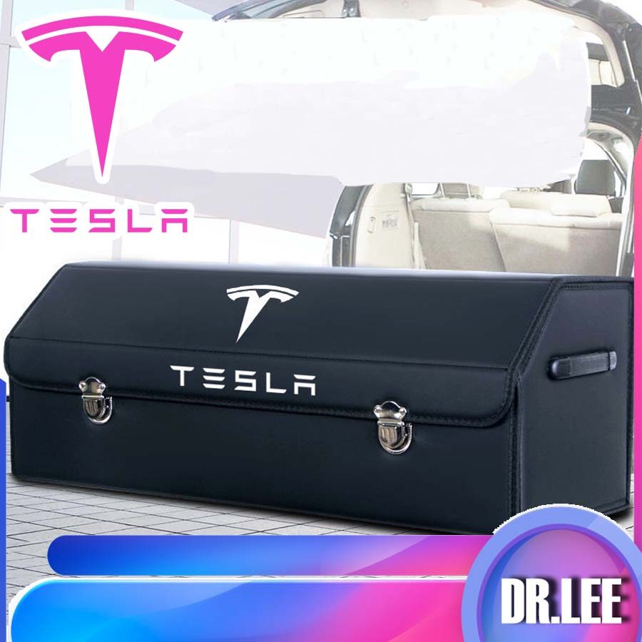 [READY]TESLA MODEL Y Luggage Leather Cover Storage Box MODEL 3 HIGHLAND ...