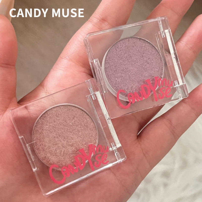 CANDY MUSE อายแชโดว์ สีขาวดำ อายแชโดว์ ติดทนนาน ชิมเมอร์ เรียบเนียน ไฮ ...
