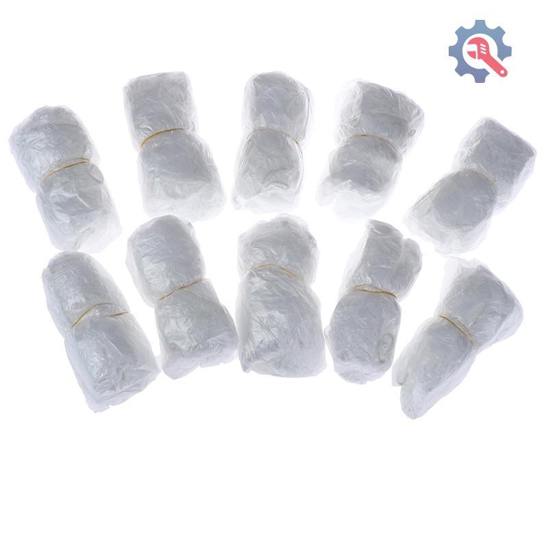 [GEX] 100 ชิ้นทิ้งโรงพยาบาล Overshoes ทําความสะอาดรองเท้าครอบคลุมพรมป้องกัน [TH] | Shopee Thailand