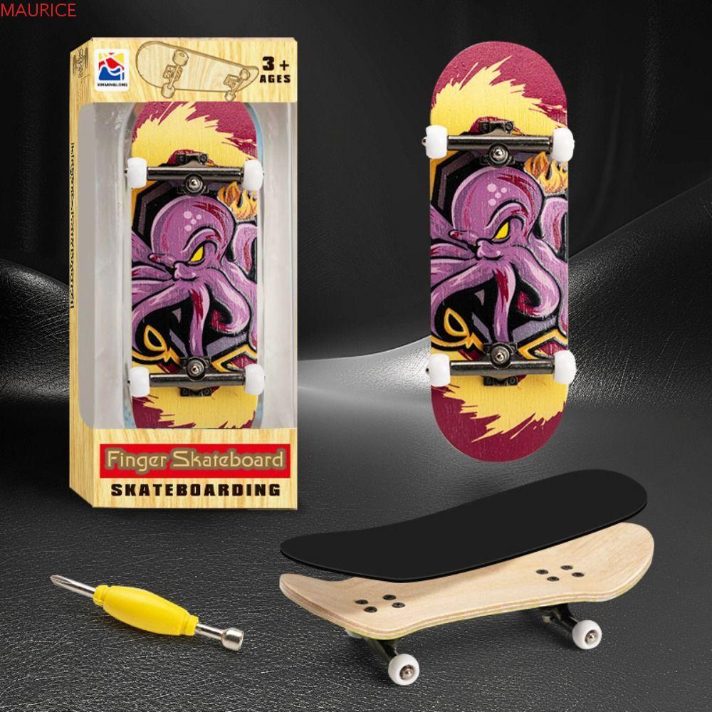 MAURICE Finger SkateBoard, Finger Skate Maple ไม้ DIY ไม้ Fingerboard ...