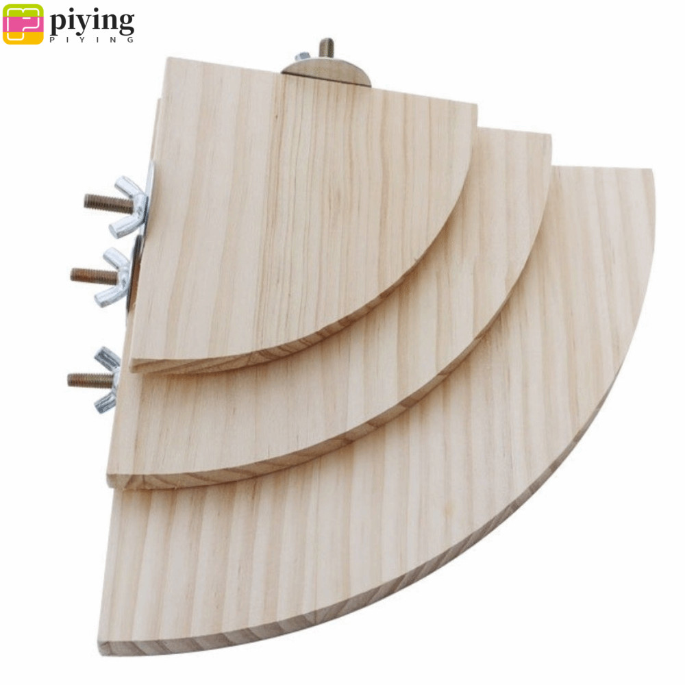 PIYING Parrot Perch Corner, วัสดุไม้ขนาดต่างๆ Bird Perch , คุณภาพสูงแบน ...