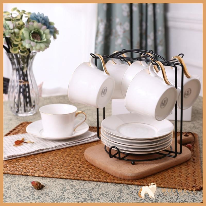 WOOW ห้องครัว Draining Rack แก้วกาแฟถ้วยแก้วแผ่นยึดขาตั้งจานชั้นเก็บของ | Shopee Thailand