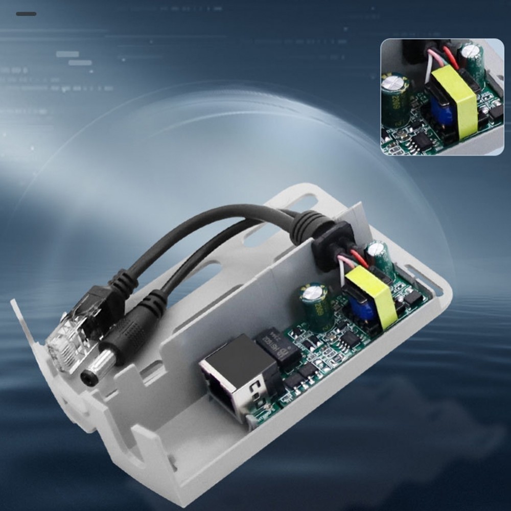 อะแดปเตอร์ 48V ถึง 12V PoE 45(+) และ 78(-) Power Pins ติดตั้งง่าย ...