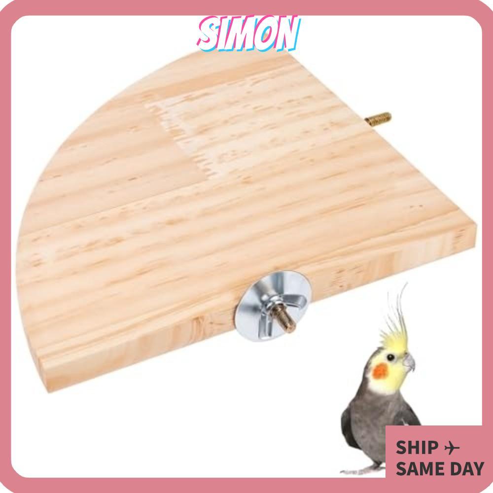 SIMON Bird Perch , คละไซส์วัสดุไม้ Parrot Perch มุม, คุณภาพสูงพัดลมรูป ...
