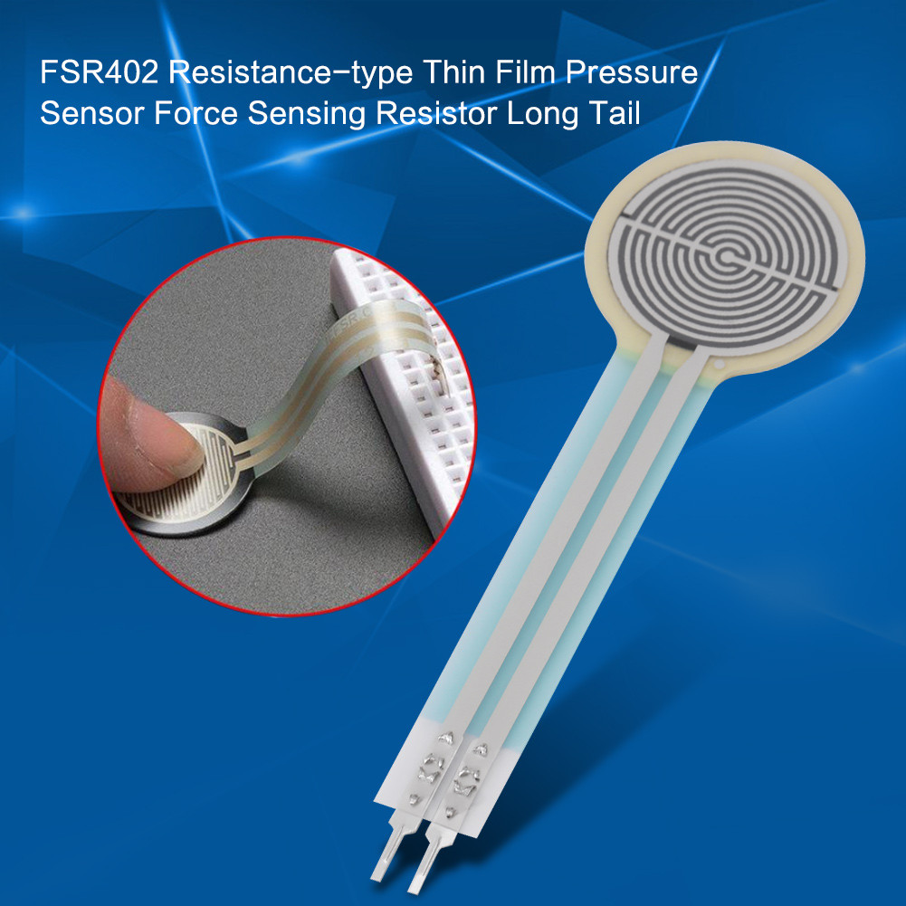 FSR402 ตัวต้านทานแรงเซ็นเซอร์ความดันฟิล์มบางสำหรับการตรวจจับหางยาว ...