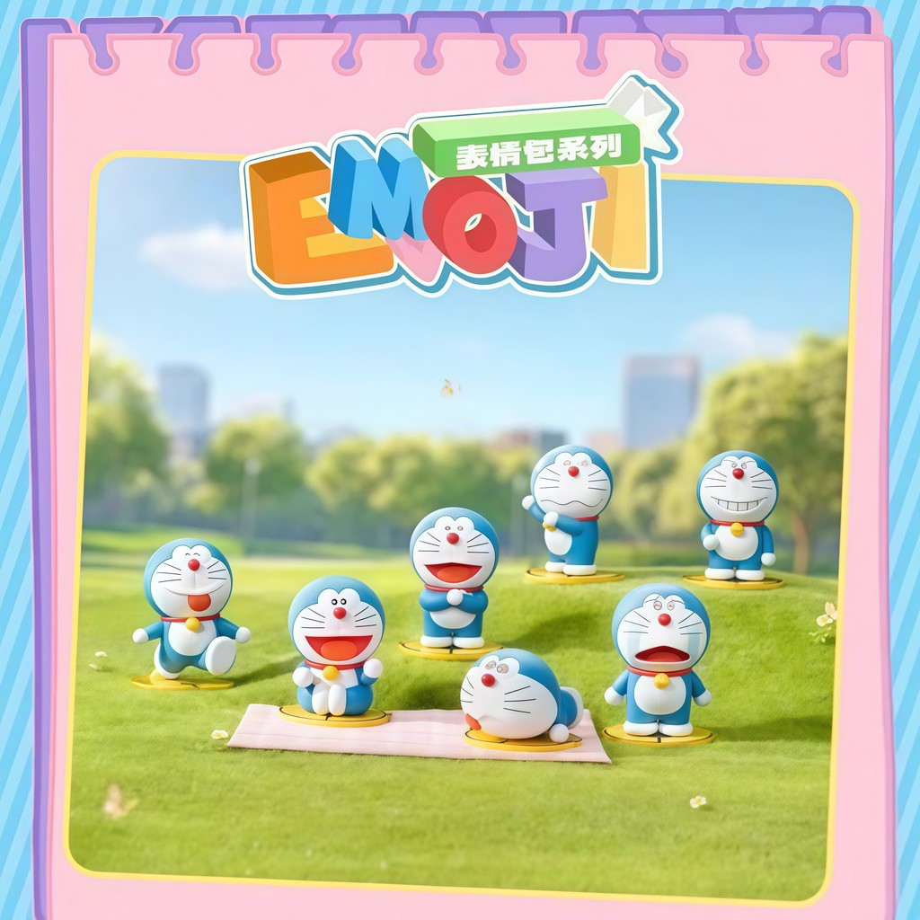 สไตล์ใหม่ 52TOYS Doraemon Emoticon Pack Series Mystery กล่องรูปสไตล์ ...
