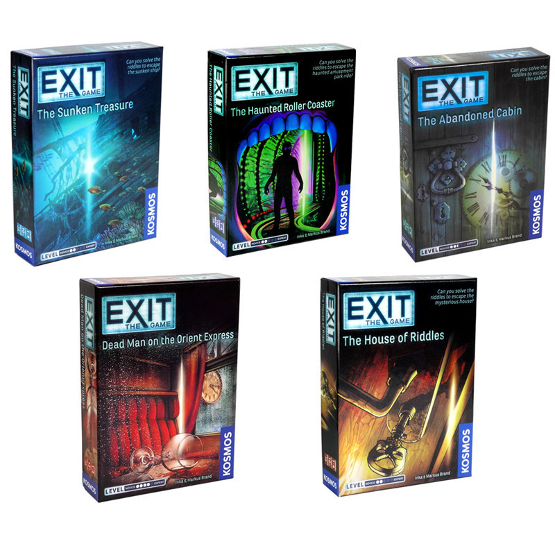THE EXIT GAME Family Secret Room Escape Experience Card Board GAME Card ...