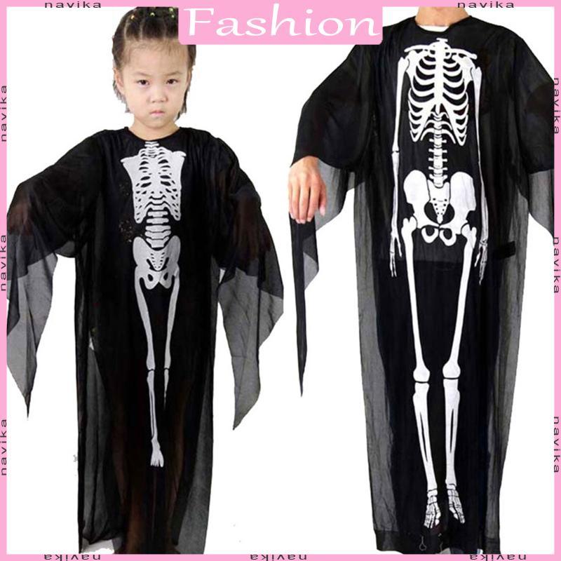 ชุดคอสเพลย์ Halloween Ghost Skeleton แบบ robe สไตล์สยองขวัญสำหรับคนชอบ ...