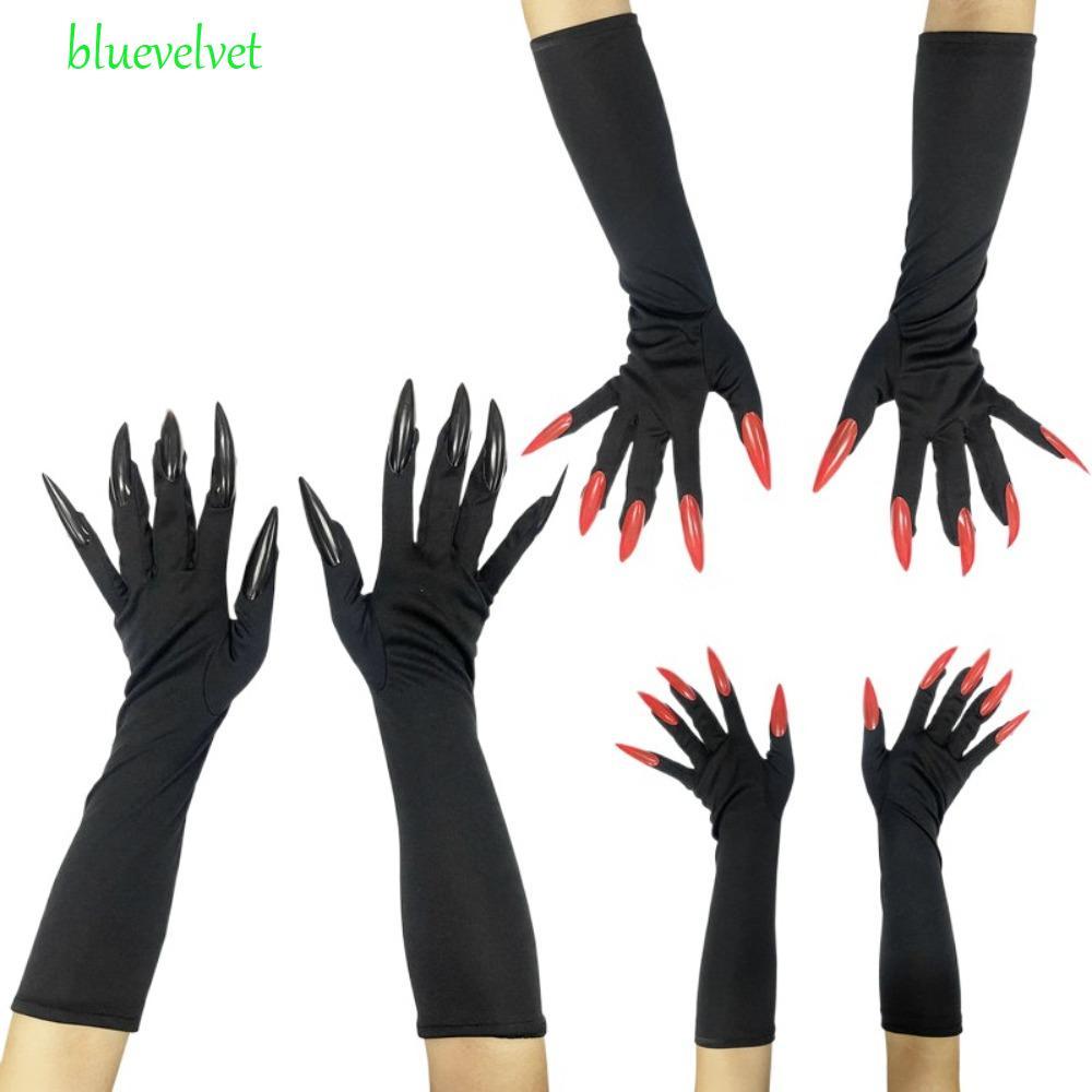 ถุงมือเล็บยาวสีดำGhost Claw Mittens สำหรับคอสเพลย์แม่มด Halloween ...