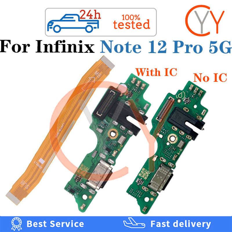 พร้อม IC สําหรับ Infinix Note 12 Pro 5G X671B USB ชาร์จพอร์ต Dock Board ...