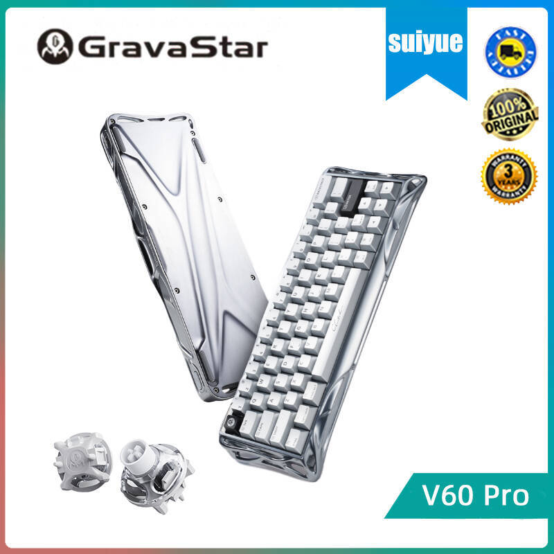 Gravastar V60 Pro Gaming และ esports เฉพาะความหน่วงต่ํา คีย์บอร์ดแกน ...