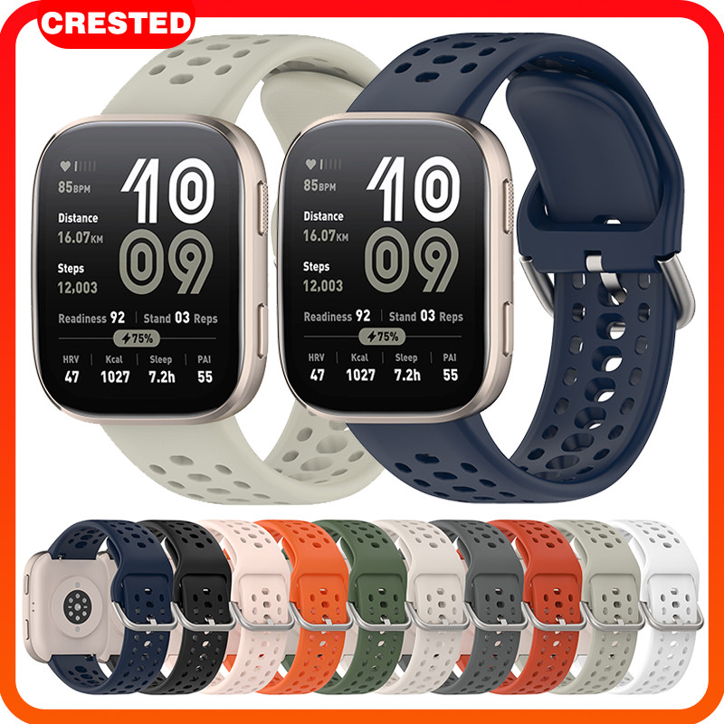 สายยาง for Smartwatch Amazfit Bip 6 กีฬาอ่อนซิลิโคนสร้อยข้อมือวงอุปกรณ์ ...