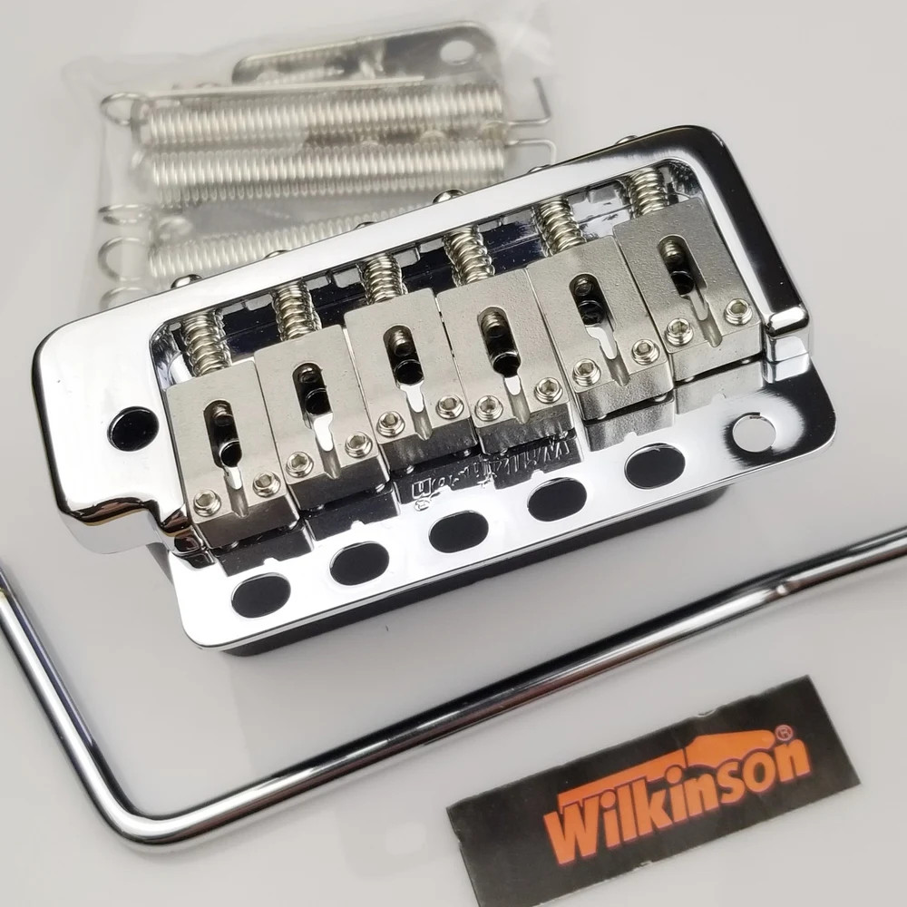 Wilkinson WVP6 Chrome silver ST กีตาร์ไฟฟ้า Tremolo System Bridge + อาน ...