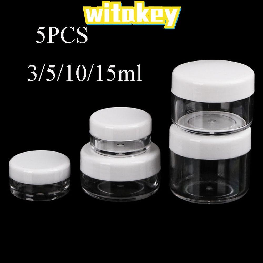 WITAKEY 5PCS 3/5/10/15ml ขวดตัวอย่าง Make Up Tool กล่องเก็บความงาม Vials | Shopee Thailand