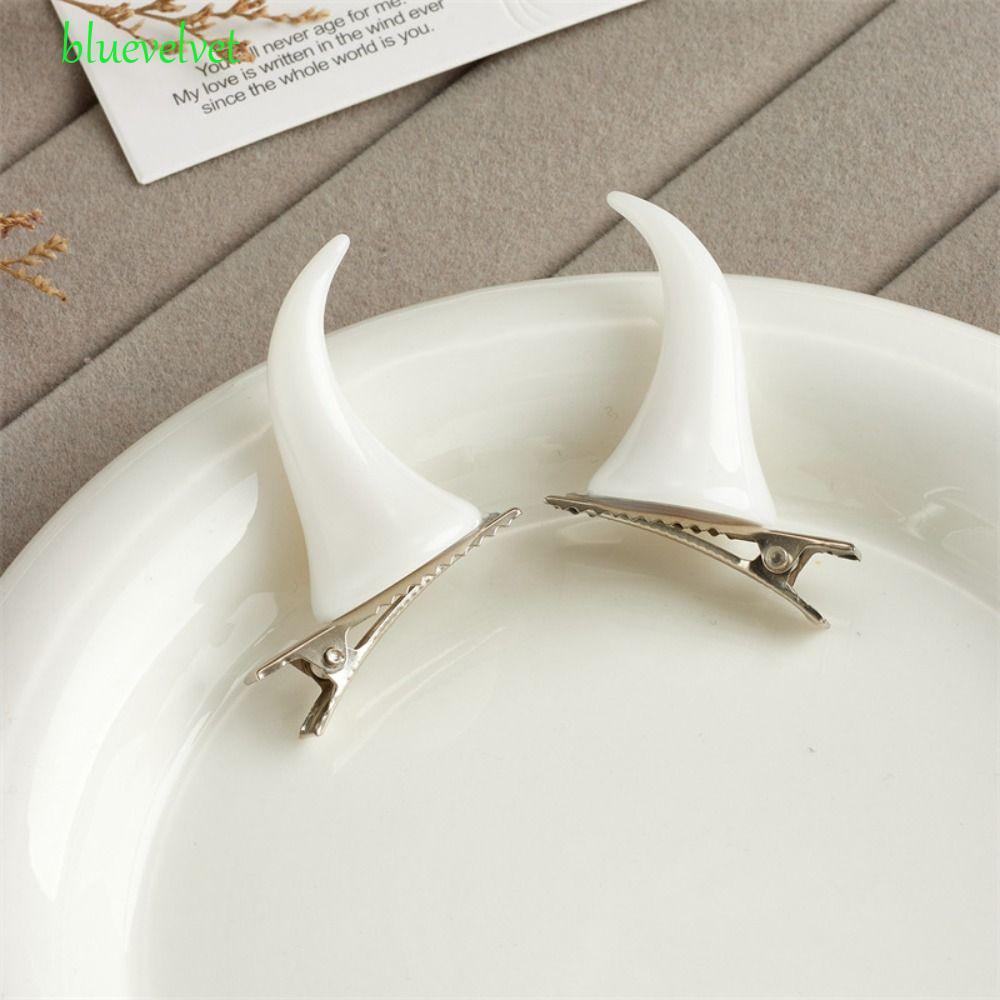 .BLUEVELVET Devil Horns กิ๊บทอดผม Barrettes สำหรับ HALOWEEN และ Party ...
