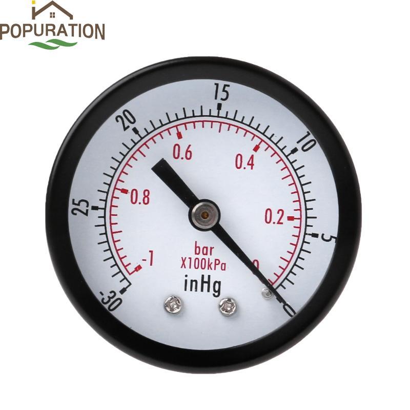 POP Heavy-duty สูญญากาศ Manometer เครื่องมือวัดความดัน 0 -30inHg 0 -1ba ...