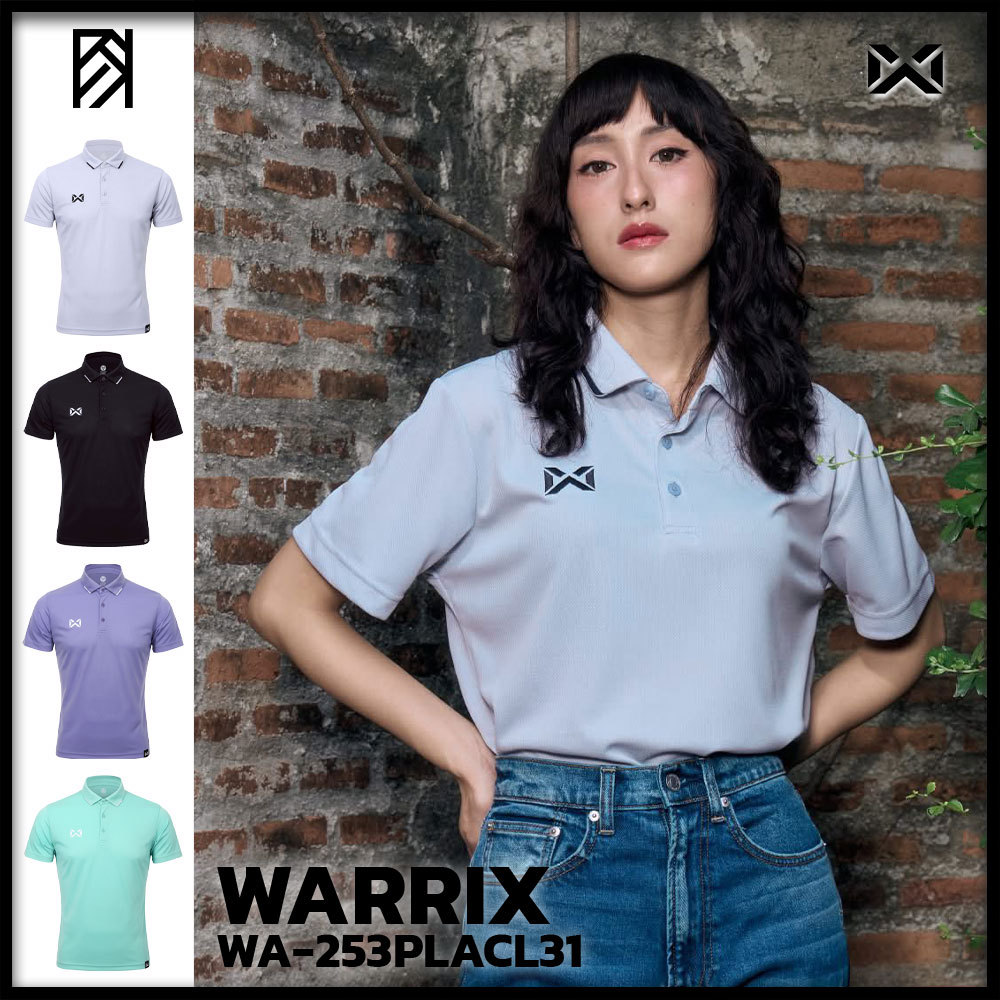 WARRIX รุ่น FLICK รหัส WA-253PLACL31 วาริกซ์ เสื้อโปโล WARRIX ชายและ ...