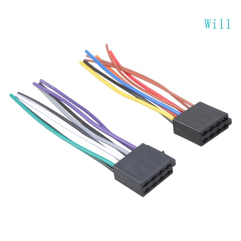 จะสเตอริโอสายไฟ Universal ISO-Connector ปลั๊กสายไฟวิทยุ Adaptor สําหรับ ...