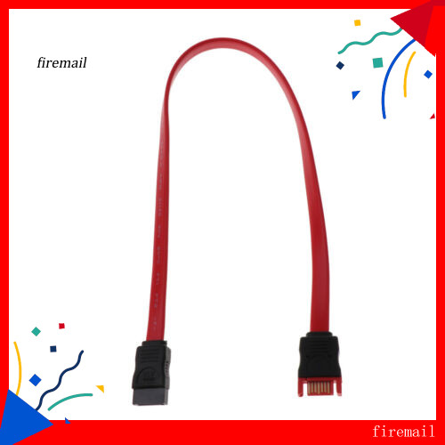 [FM] Red SATA 7 Pin Male to SATA 7 Pin Female Extension Cable Cord for ...