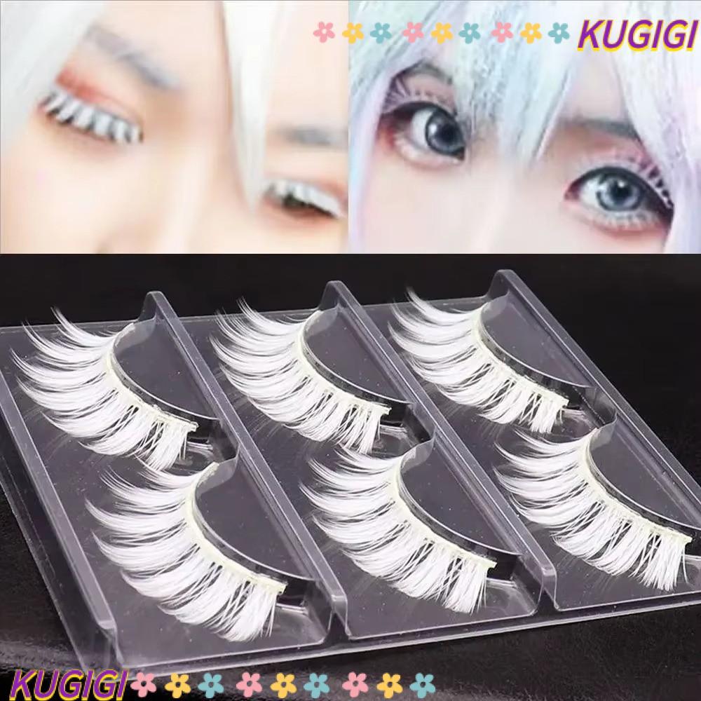 KUGIGI White Feather Lashes, คอสเพลย์สีขนตาปลอม, Creative DIY Extension ...