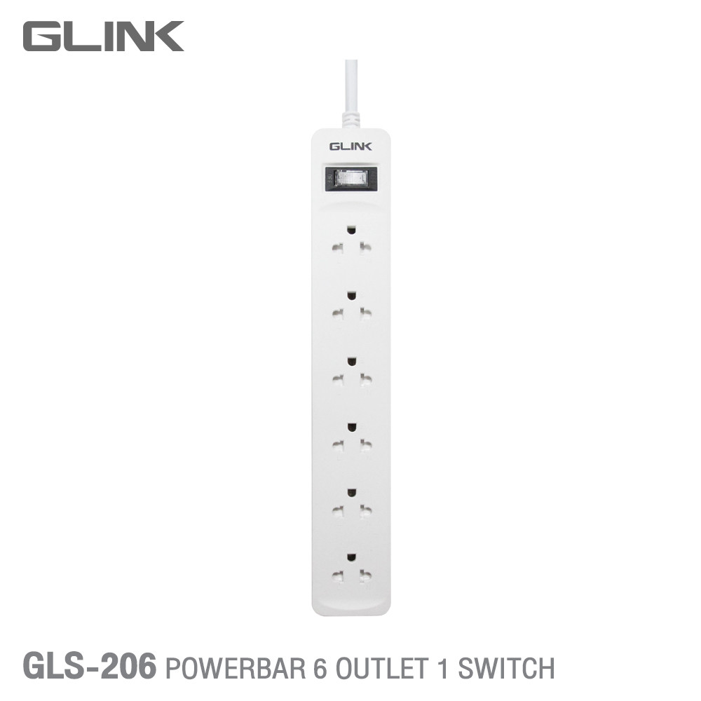 SB Design Square Glink ปลั๊กพ่วง Powerbar 6 Outlet 1 Switch รุ่น GLS ...