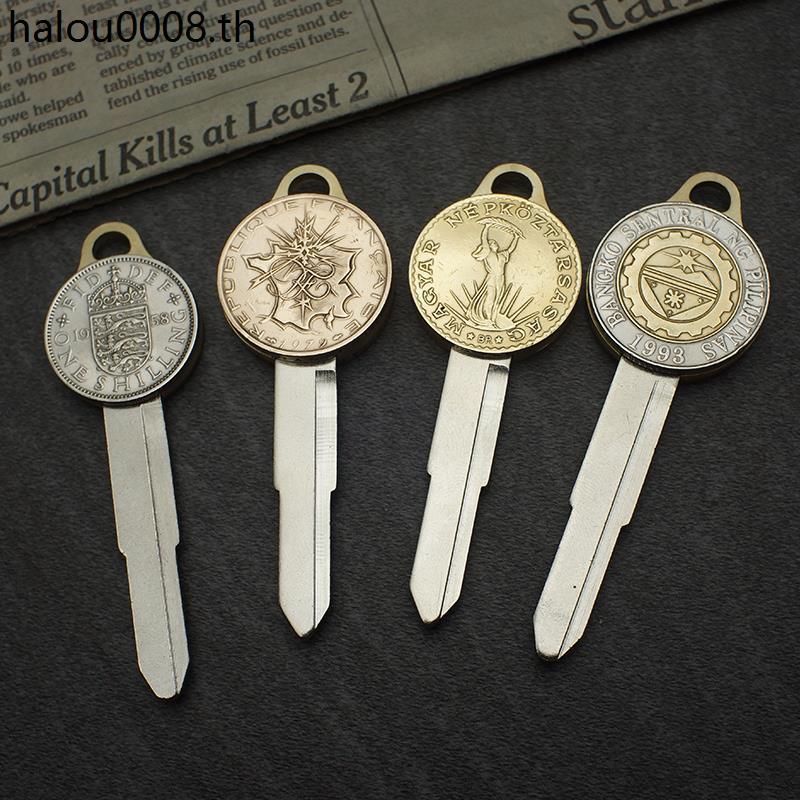 ที่ยอดเยี่ยม 321/500F กุญแจรถจักรยานยนต์ตัวอ่อน Retro Creative Key ...