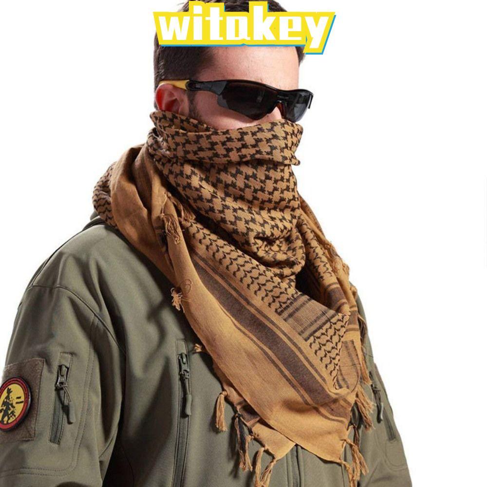 WITAKEY ผ้าคลุมไหล่และหมวกอาหรับ Kafiya Keffiyeh เหมาะสำหรับ Ramadan ...