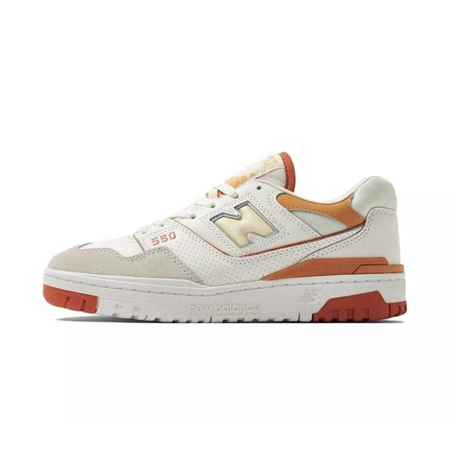 รองเท้าบาสเก็ตบอล New Balance 550 NB550 Retro Trainer (สีส้มเทา ...
