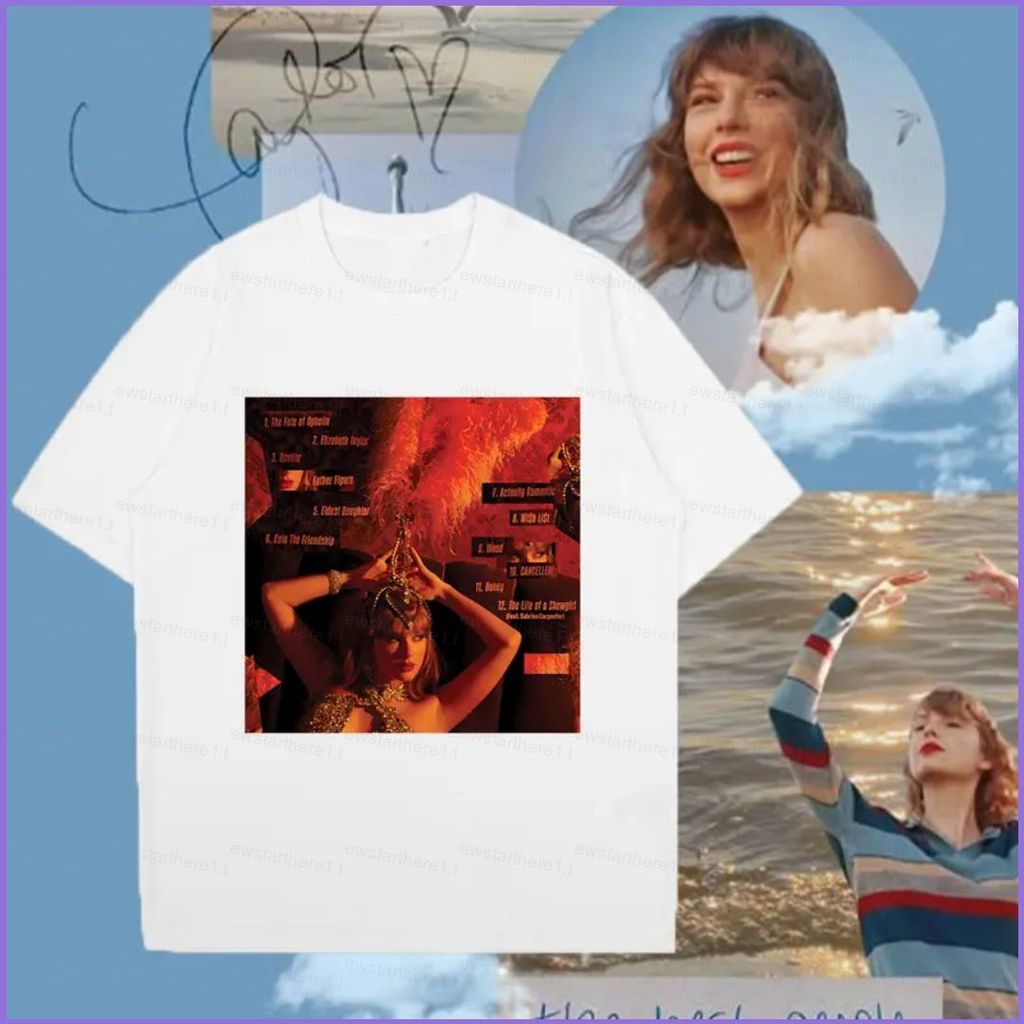 เสื้อยืด cottee Taylor Swift แบบแขนสั้น อัลบั้มใหม่ The Life of a ...