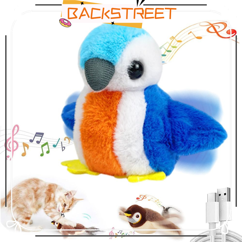 BACKSTAGE Flying Bird ของเล่นแมว, Vivid Chirping Touch-Activated ...