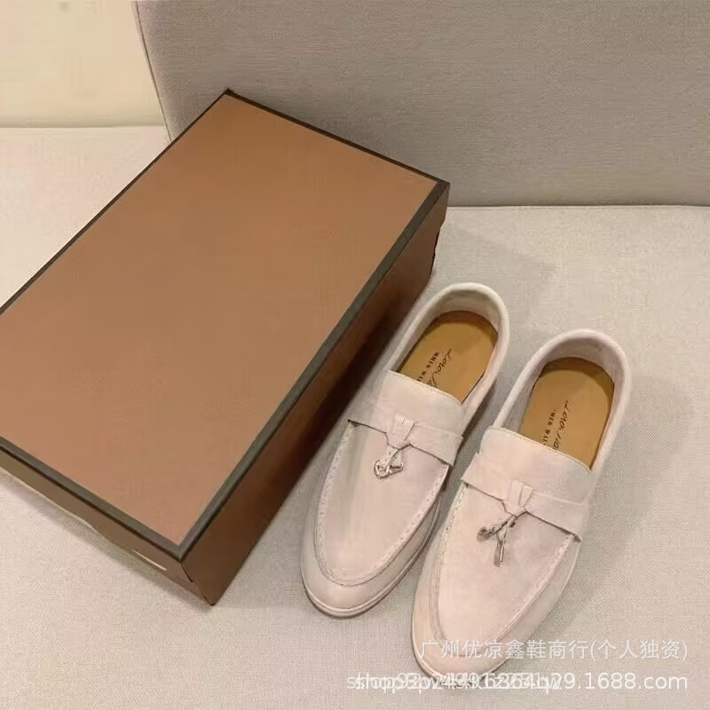 Classic High Version LP Leather Loafers Unisex Size 35-45 Buckle Round ...