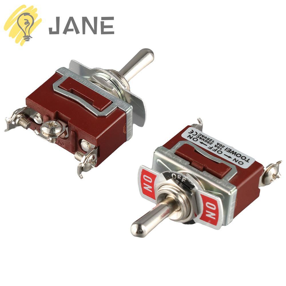 JANE 2 ชิ้น Rocker Toggle สวิทช์, 3 ตําแหน่ง 3Pin Toggle สวิทช์, Heavy ...
