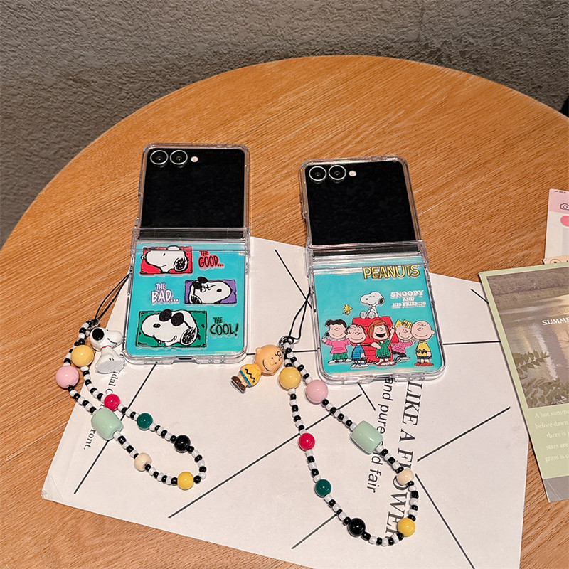 Anti-DROP สําหรับ Samsung Galaxy Z Flip 7 6 5 FE กรณีสุนัขตลก Zflip7 ...