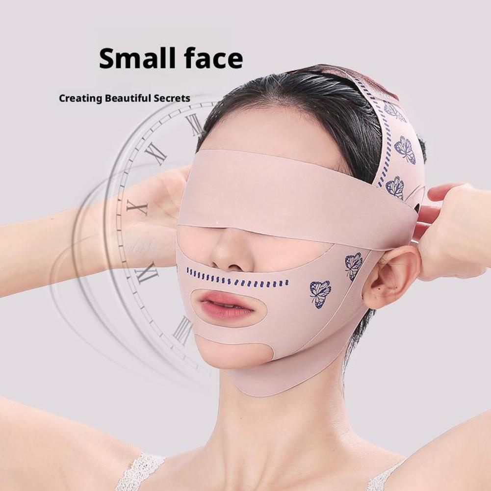 Double Deck Face Bandage Double Chin Cheek Lift Up เข็มขัด Face ...
