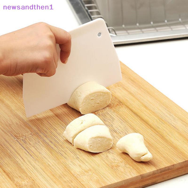 Newsandthen1 1 ชิ้นพลาสติกแป้งเค้ก Scraper Plain Smooth Jagged Edge ...