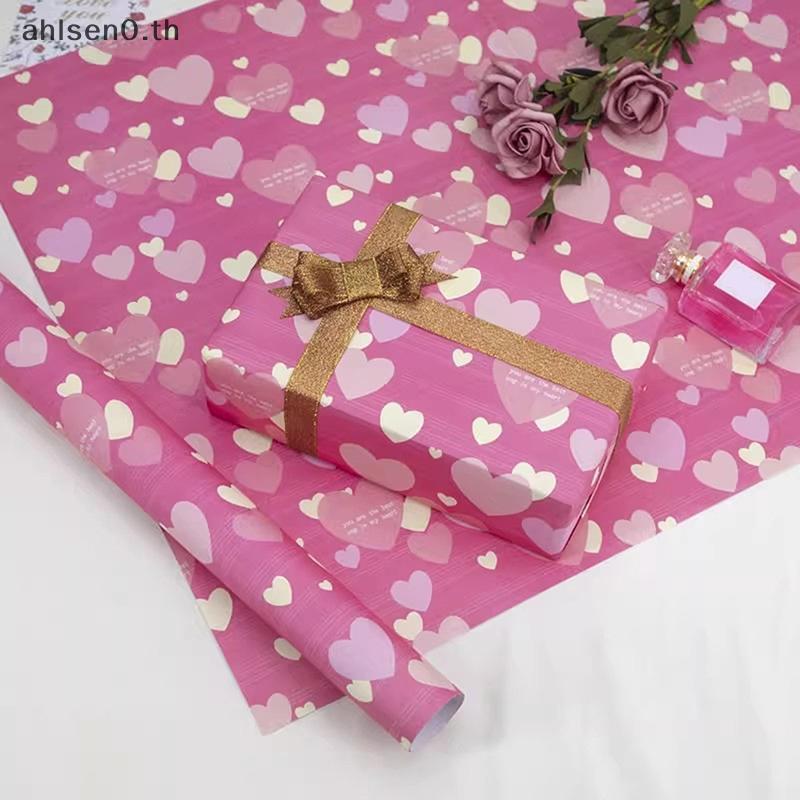 Ahlsen0 5 ชิ้นวันเกิดคริสต์มาสของขวัญกระดาษห่อ Florist ช่อดอกไม้กระดาษห่อ th | Shopee Thailand
