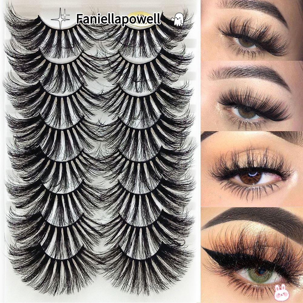 FANIELLAPOWELL SKONHED 8 คู่ขนตาปลอมเครื่องมือแต่งหน้าผู้หญิง Full ...